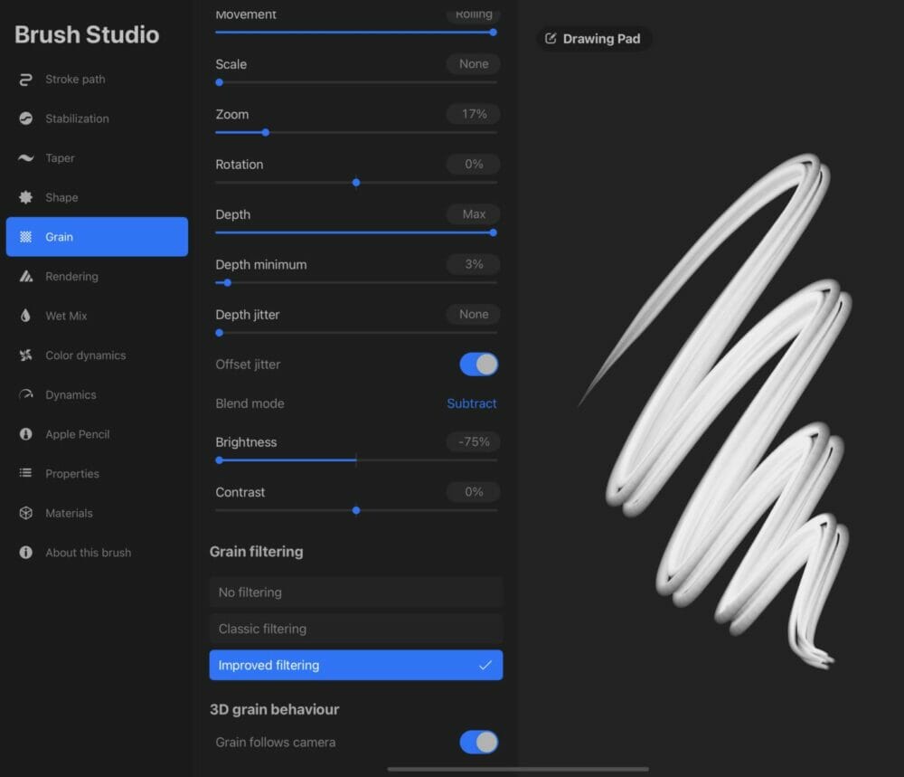 Create 3D brush effect in Procreate - Digi Lines